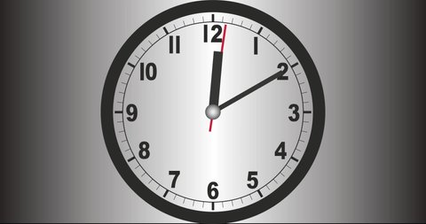 Fast Countdowning 60 Minutes Analog Clock Stock Footage Video (100% ...
