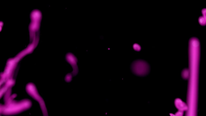 pink stylish 3d abstract animation paint Stock Footage Video (100% ...