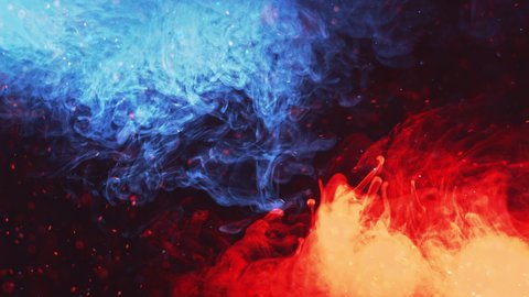 Color Smoke Background Heaven Hell Blue Stock Footage Video (100% ...