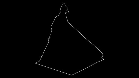 Agat Guam Village Map Outline Animation Stock Footage Video (100% ...