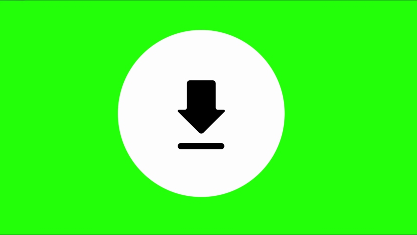 File Download Icon On Green Screen Stock Footage Video (100% Royalty ...