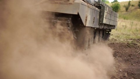 Move Tanks Through Obstacle Course Shoot Stock Footage Video (100% ...