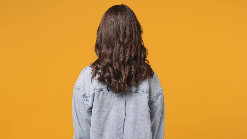 back rear view laughing funny young Stock Footage Video (100% Royalty ...