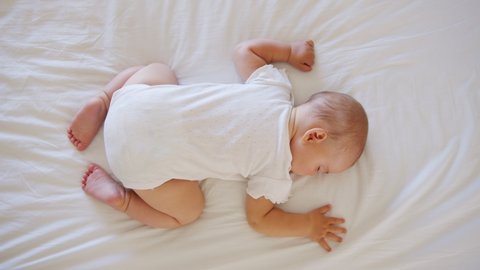 Cute Newborn Baby Diaper Napping On Stock Photo (Edit Now) 1233835261