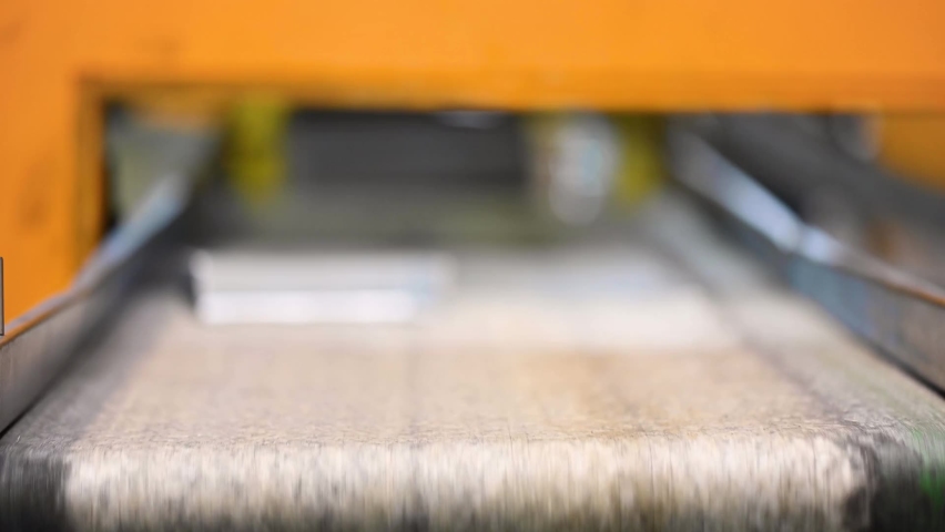 factory conveyor belt industrial manufacturing process Stock Footage ...