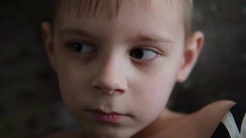 Young Boy Crying Child Depressed Upset Stock Footage Video (100% ...