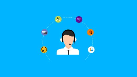 139 Customer service call cartoon Stock Video Footage - 4K and HD Video ...