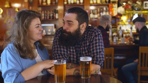 Happy Friends Group Drinking Beer Brewery Stock Photo 1069944086 ...