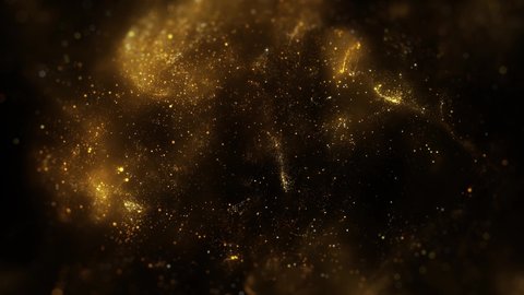 Gold Dust Waves Particle Gold Dust: vídeo stock (100% livre de direitos ...
