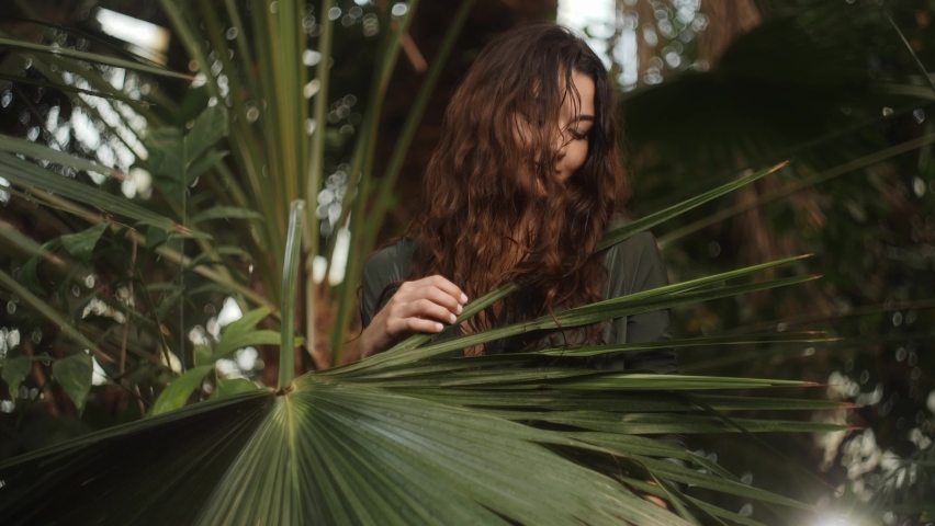 Romantic Couple Tropical Jungle Among Exotic Stock Footage Video 100 1715