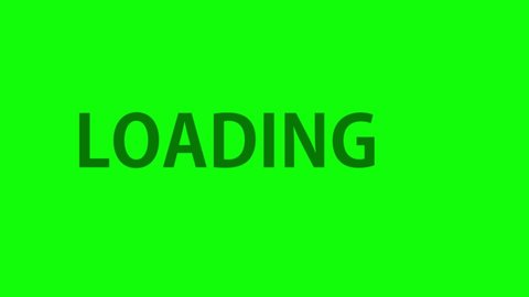 Animated Greenscreen Word Loading Suitable Editing Stock Footage Video ...