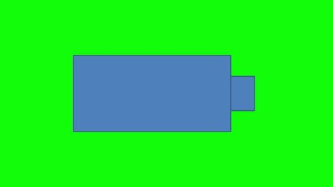 Animated Greenscreen Battery That Charges Red Stock Footage Video (100% ...