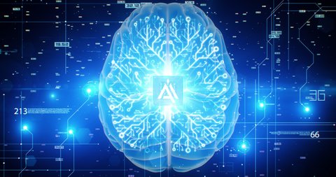 Artificial Intelligence Ai Neurolink Cyber Neural Stock Illustration ...