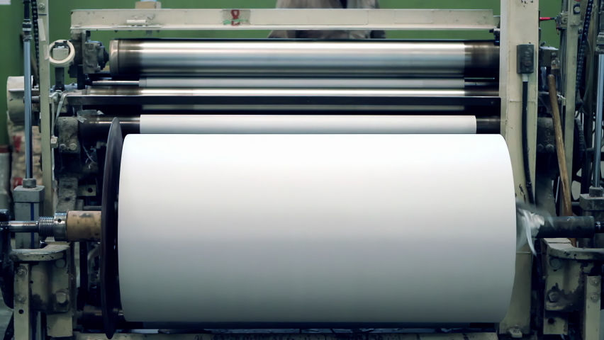 Paper Feed of Printing Press. Stock Footage Video (100% Royalty-free ...