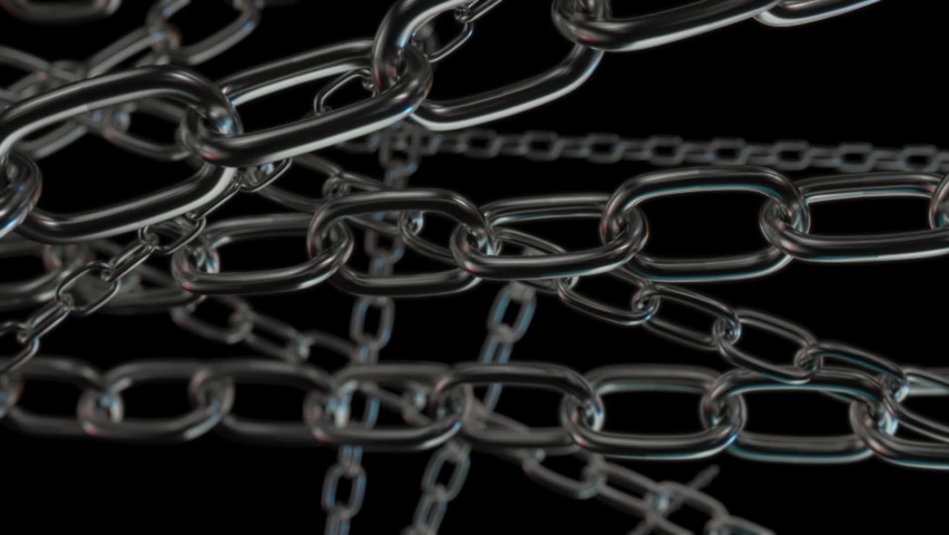 Multiple Chains, Blockchain, Connection, Network Stock Footage Video ...