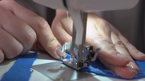 Tailor Repairs Makes New Clothes Using Stock Footage Video (100% ...