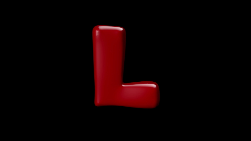 3d Red Color Balloon Letter Stock Footage Video (100% Royalty-free ...
