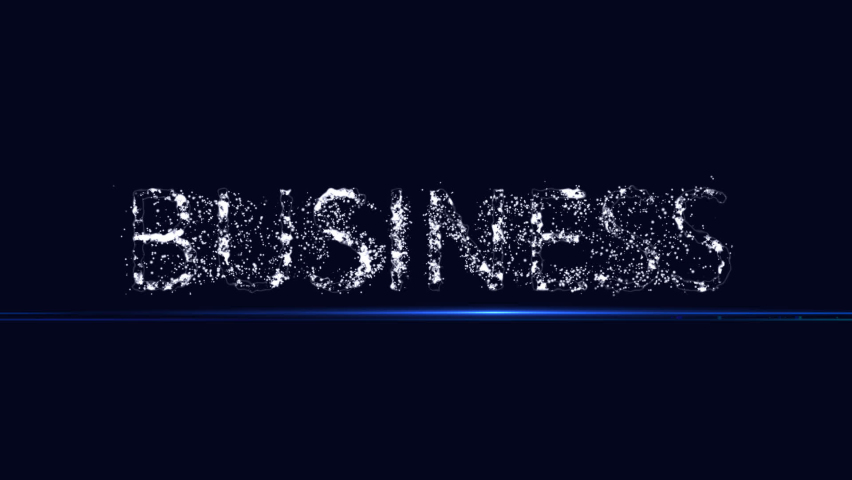 business word emerging particles fading away Stock Footage Video (100% ...