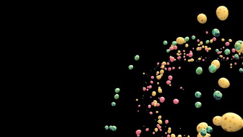 Easter Egg Flow Curve Pastel Color Stock Footage Video (100% Royalty ...