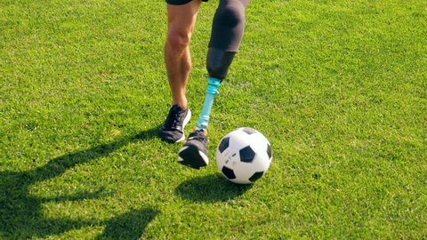 Kick Off Soccer Ball His Feet Stock Photo (Edit Now) 162634286