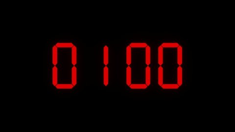 animation seamless background neon numbers time Stock Footage Video ...