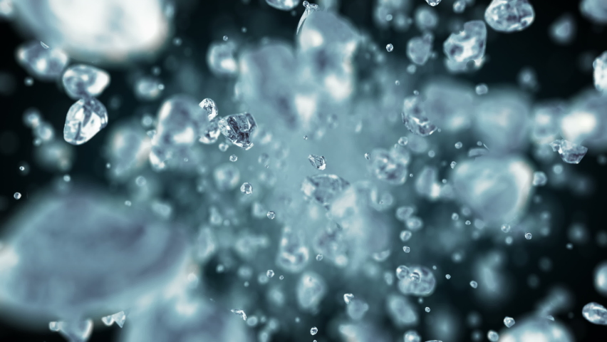 Water Drops Flying Super Slow Motion Stock Footage Video (100% Royalty ...