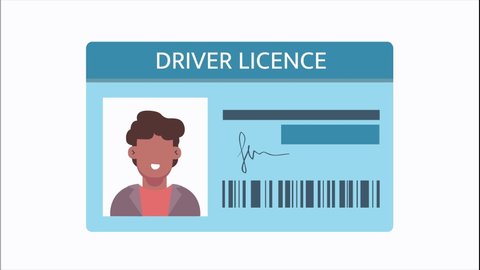 driving license animated illustration ads promos Stock Footage Video ...