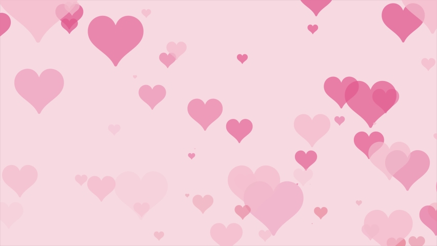 animation cute fluttering hearts Stock Footage Video (100% Royalty-free ...