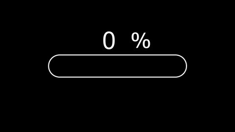Loading Progress Bar Computer Screen Animation Stock Footage Video (100 ...