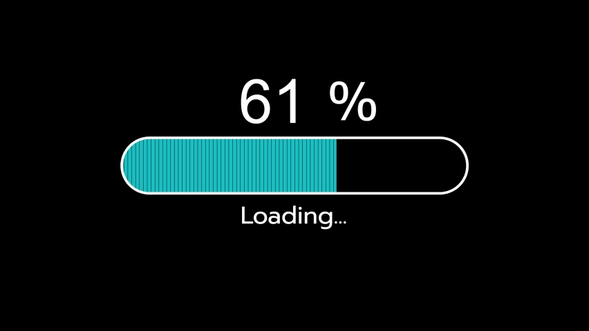 Sketch Or Drawing Style Circle Round Loading Progress Bar Animation On Black Background And