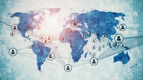 Global Worldwide Communication Concept Illustration Young Stock Vector ...