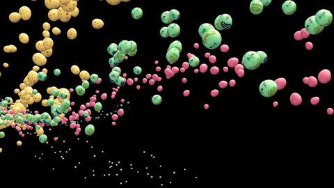 Easter Egg Flow Curve Pastel Color Stock Footage Video (100% Royalty ...