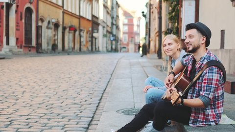 Teenage Girls Relaxing On City Street Stock Photo 84618991 | Shutterstock