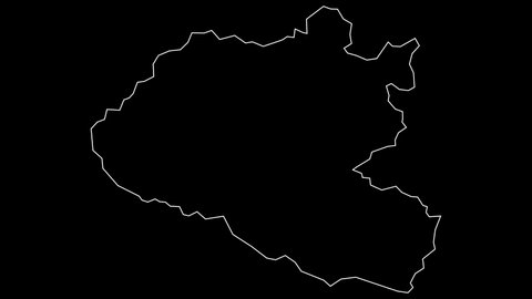 bihar india state map outline animation Stock Footage Video (100% ...