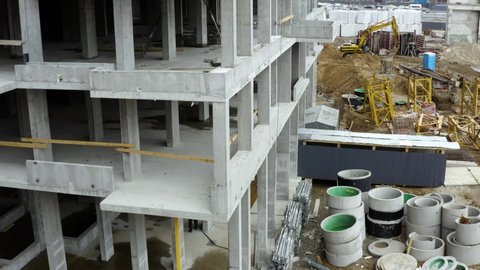 Emergency Construction Site Collapse Slab Monolithic Stock Photo ...