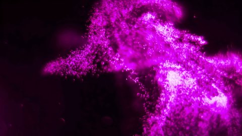 Abstract Magical Pink Particles Background Stock Footage Video (100% ...