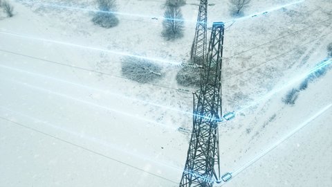 Storm Causing Power Outage Animation Faulty Stock Footage Video (100% ...