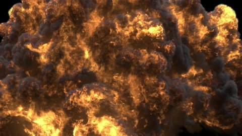 Explosion Bomb Fire Bomb Green Screen Stock Footage Video (100% Royalty ...