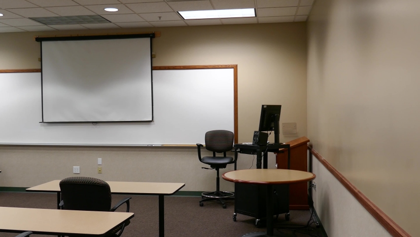 Classroom Student View from Right Stock Footage Video (100% Royalty ...