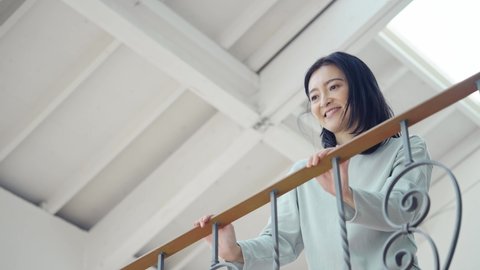 277 Woman looking down low angle Stock Video Footage - 4K and HD Video ...