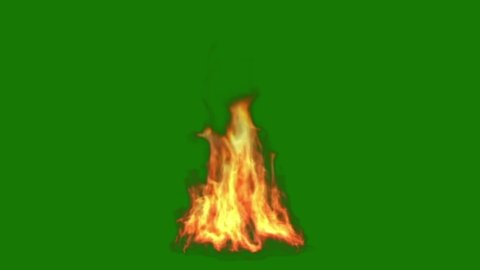 Fire Effect On Green Screen Stock Footage Video (100% Royalty-free ...