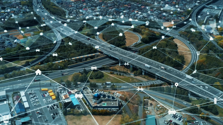 transportation technology concept intelligent transport systems Stock ...