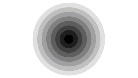 Animation Circular Achromatic Grayscale Shades Black Stock Footage ...
