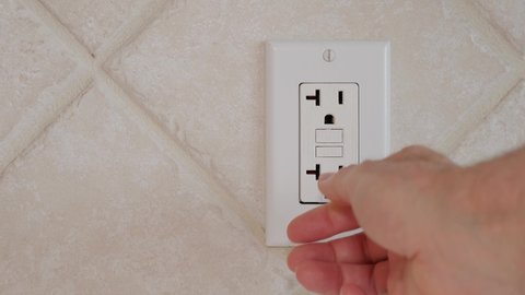 Tripped Ground Fault Interrupter Outlet Stock Photo (Edit Now) 1426836470