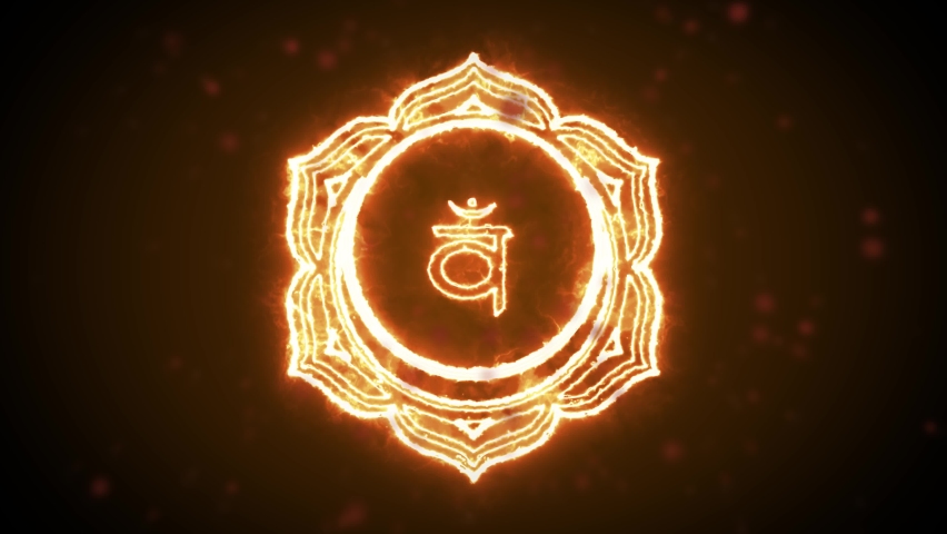 4k Animation of Sacral Chakra. Stock Footage Video (100% Royalty-free ...