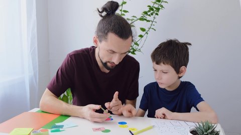 Happy Autism Boy During Therapy School Stock Footage Video (100% ...