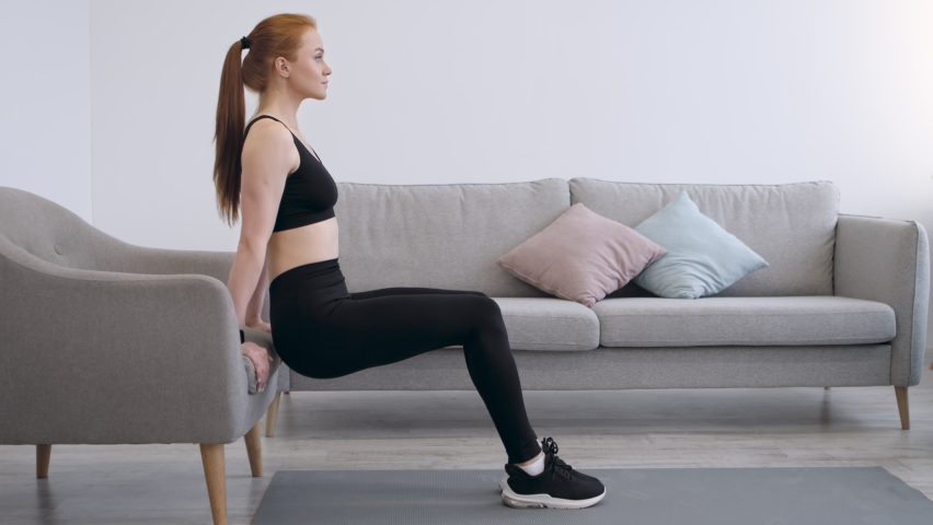 Chair Squat Stock Video Footage - 4K and HD Video Clips | Shutterstock