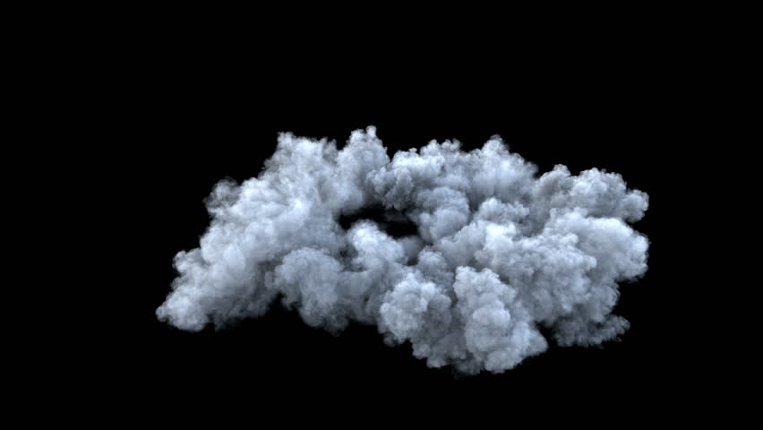 smoke explosion shockwave effect isolated on Stock Footage Video (100% ...