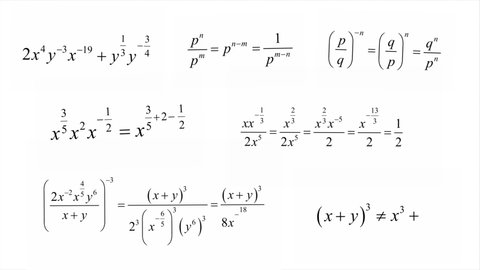 Many Complex Math Formulas Appearing On Stock Footage Video (100% ...