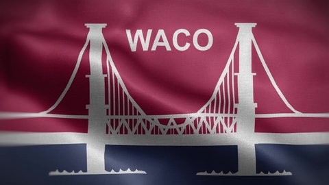 Waco Texas Usa Flag Loop Background Stock Footage Video (100% Royalty ...